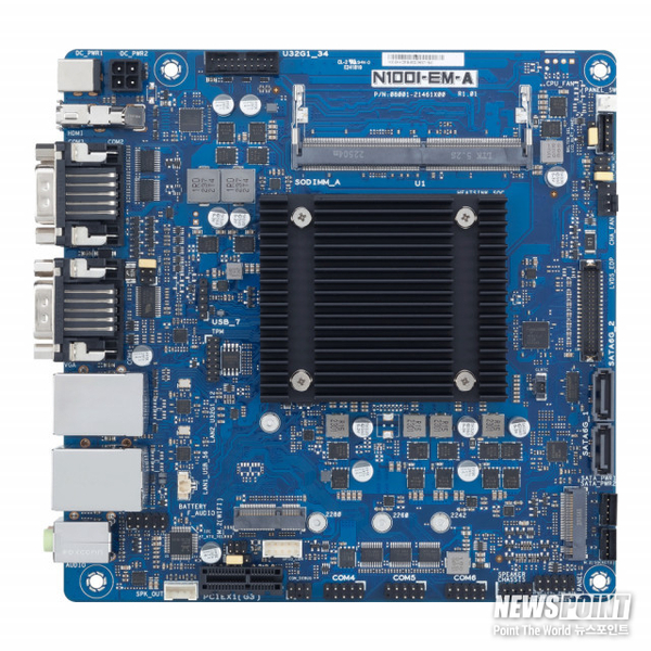 에이수스, 쿼드 코어 프로세서 인텔 N100 탑재한 ‘ASUS IoT N100I-EM-A’ 메인보드 출시